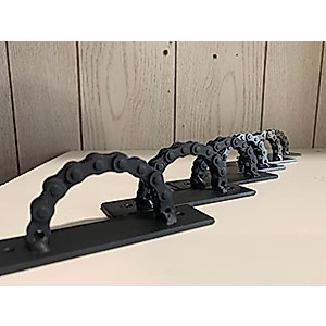 Bike Chain Drawer Pull Or Cabinet Handle Round (6.3, Black)