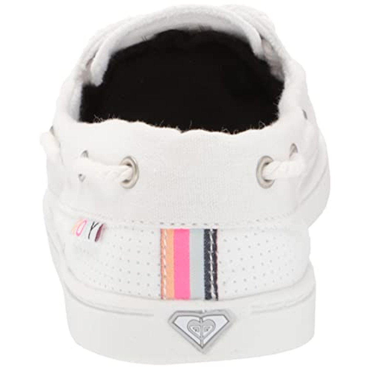 Roxy Women's Ahoy Slip On Boat Shoe Sneaker, White, 7