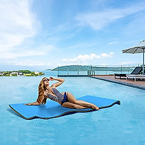 Floating Mat - Floating Mat for Lake - Water Mat - Lily Pad Floating Mat for Lake - Floating Water Mat, XPE Floating Island for Kids (7' x 3' x 1.3")