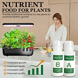 Hydroponics Supply Seed Pods Kit for Growing System, Seed Starter Pods for Indoor Garden, 50pcs Grow Sponges for AeroGarden, 15 Baskets, A&B Hydroponic Nutrients, Work with Idoo and Other Hydroponics