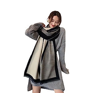 Large Pashmina Shawls and Wraps for Women Evening Dresses Extra Long Soft Cashmere Feel Birthday Gifts Throw Warm Winter Womens Fall Scarfs Shawls and Wraps for Wedding Christmas in White and Black