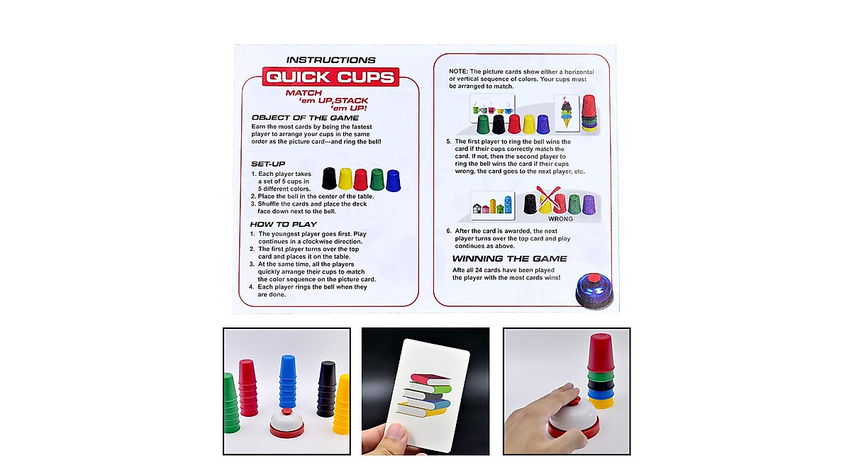 KRISMYA Quick Cups Game for Kids - Fast & Fun Family Activity