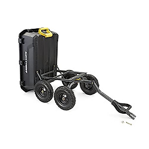 Gorilla Carts 7GCG-NF 7 Cu. Ft. Heavy-Duty Poly Garden Dump Cart with No-Flat Tires, Black (Amazon Exclusive)