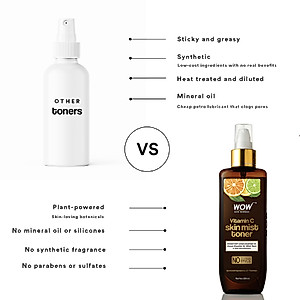 WOW Skin Science Vitamin C Mist Toner - Fight Aging, Facial Mist for Dull, Dry Skin - for All Skin Types - 200ml