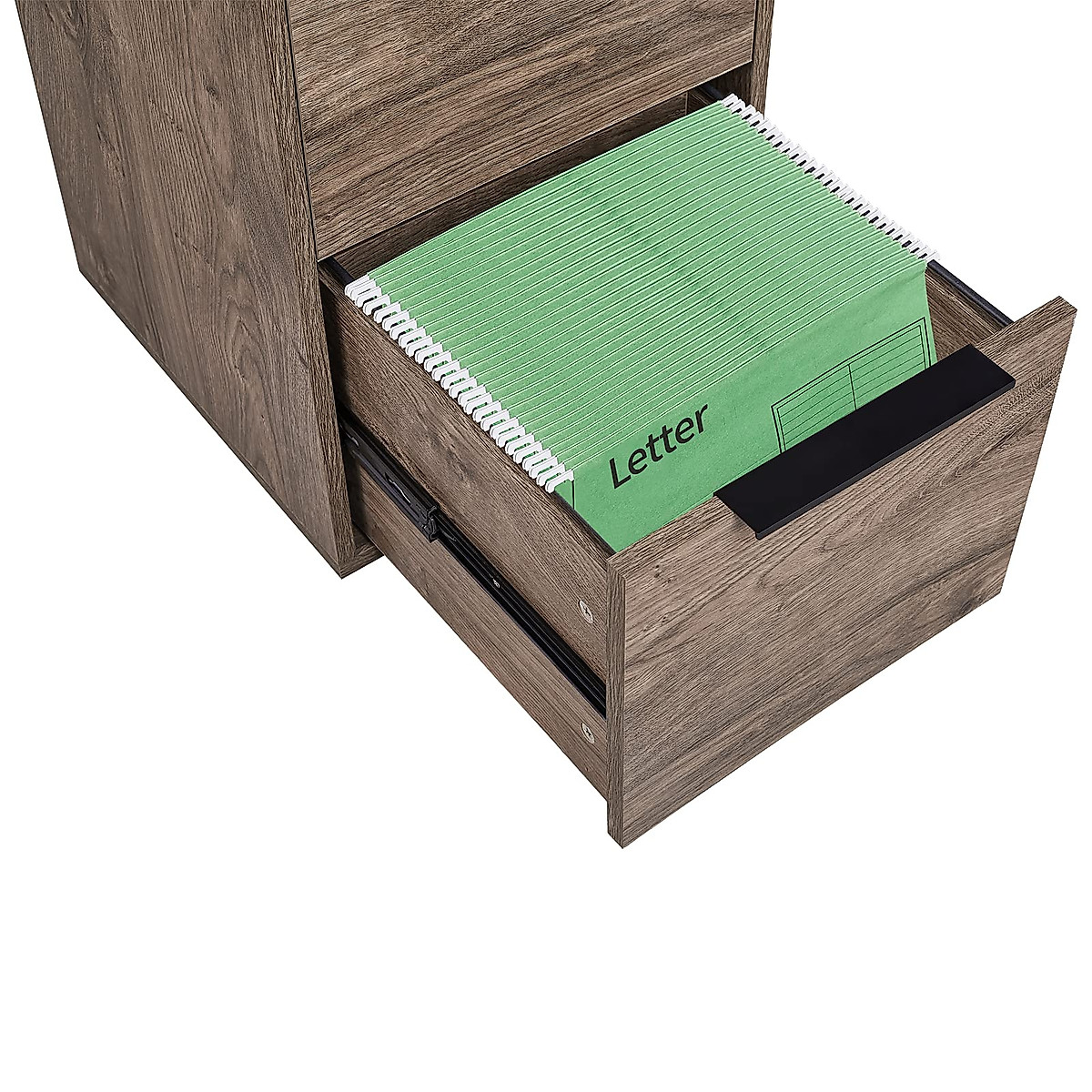 GREATMEET 2 Drawer Wooden File Cabinet,