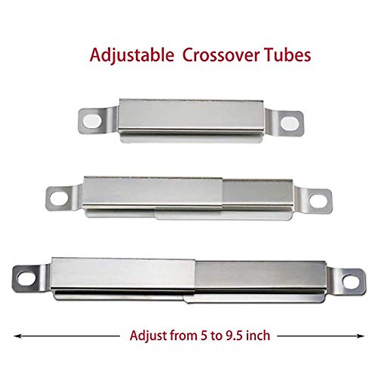 BBQ-Element Gril Replacment Parts for Charbroil 463344015, 463343015, 463344116, 463242715. Stainless Steel Burner Tubes and Carryover Tubes for Char-broil 463242515, 463242716, 463433016.