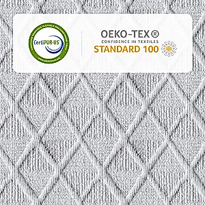 Sleepmax 4 Inch Firm Mattress Topper Queen Size - Firm to Extra Firm Memory Foam Bed Topper - Relieve Back Pain - High Density Foam Mattress Pad with Skin-Friendly Cover