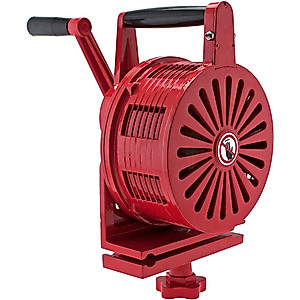 Vixen Horns Air Raid Hand Crank Siren, Loud Heavy Duty Tornado Siren with Rail Stand, Fire Air-raid Alarm, Warning Construction Air Horn VXS-1200MBR