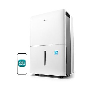 Midea 3,000 Sq. Ft. Energy Star Certified Dehumidifier With Reusable Air Filter 35 Pint - Ideal For Basements, Large & Medium Sized Rooms, And Bathrooms (White)
