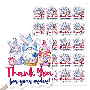 200 PCS Thank You for Your Order Easter Stickers,Cute Small Business Envelopes Stickers for Handmade Goods/Bags Business Packages,Easter Day Theme Small Shop Business Stickers for Envelopes Seals