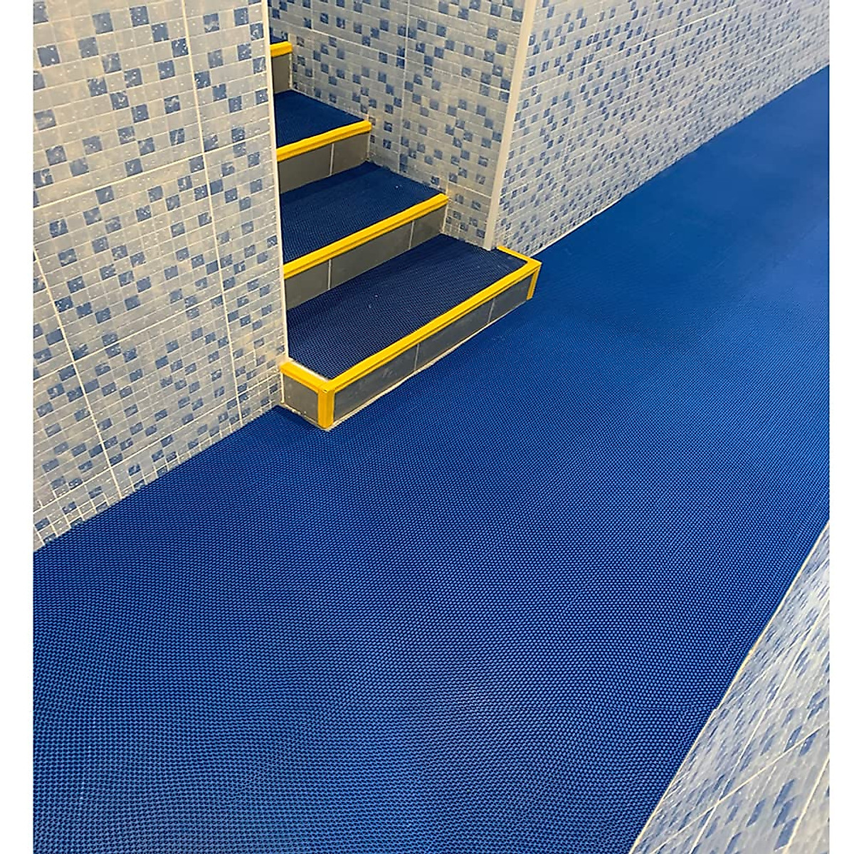 uyoyous Non-Slip Drainage Mat 35.4 x 82.6 inch Commercial Anti Fatigue PVC Floor Mat Wet Area Door Mat Bath Shower Floor Mat Versatile Restaurant Kitchen Heavy Duty Rugs for Indoor Outdoor Bathroom