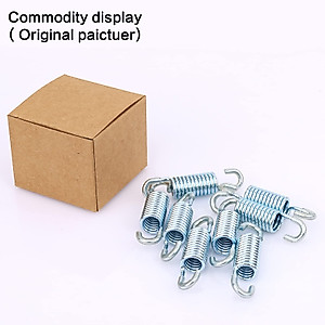 JIALIA GUPO 2-1/4inch(8Pcs) Protective Coated Replacement Furniture Tension Springs for Recliner Sofa Bed, Metallic (TH-2-1/4(2.3))
