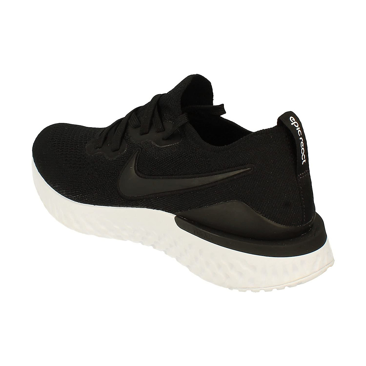 Nike Men's Epic React Flyknit Running Shoes, Black/Gunsmoke, 11