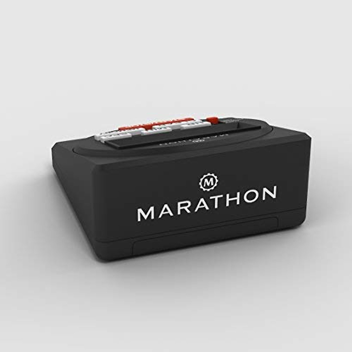 Marathon 24 Hour Digital Timer, Black - Large, Easy-to-Read LCD Display - Loud Ring Alarm - Clock Feature - AA Battery Included