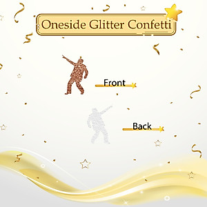 100pcs Disco Confetti, Purple&Blue Glitter 70s 80s Disco Ball Table Confetti, Disco Sign Paper Scatters, Dance Party/Night Disco Themed Party Table Decoration