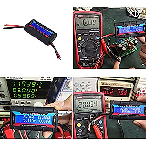 MGGi 150A RC Watt Meter Analyzer High Precision with Backlight Digital LCD Screen for voltage (V) current (A) Power (W) Charge(Ah) and Energy (Wh) Measurement (150A) -DC 0-60V Volt Amp Wattage Checker