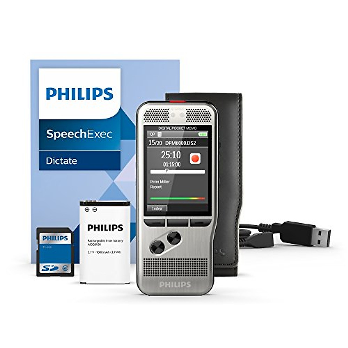 PHILIPS Pocket Memo Voice Recorder DPM6000