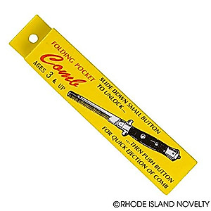 Rhode Island Novelty 9 Inch Stainless Steel Switch-Blade Combs Pack of 2