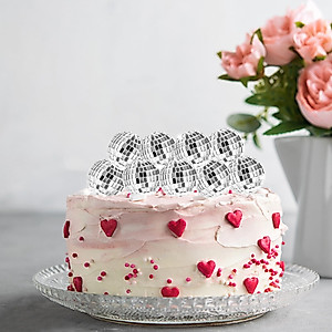 12Pcs Mirror Disco Ball Keychain Mini Disco Ball Keychains Bulk 70s Disco Keychain Silver Mirror Ball Keychain Disco Ball Accessories for Disco Party Favors Halloween Christmas Party Decorations