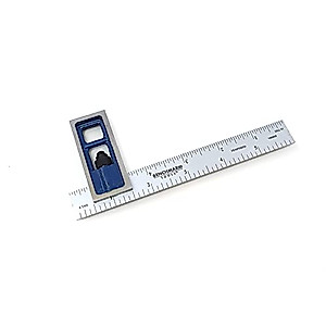 Benchmark Tools 106608 6” Woodworking Precision Double Square 1/8” and 1/16” Graduations Accurate to +/- 0.002 inch Over Length of Hardened Stainless Steel Blade