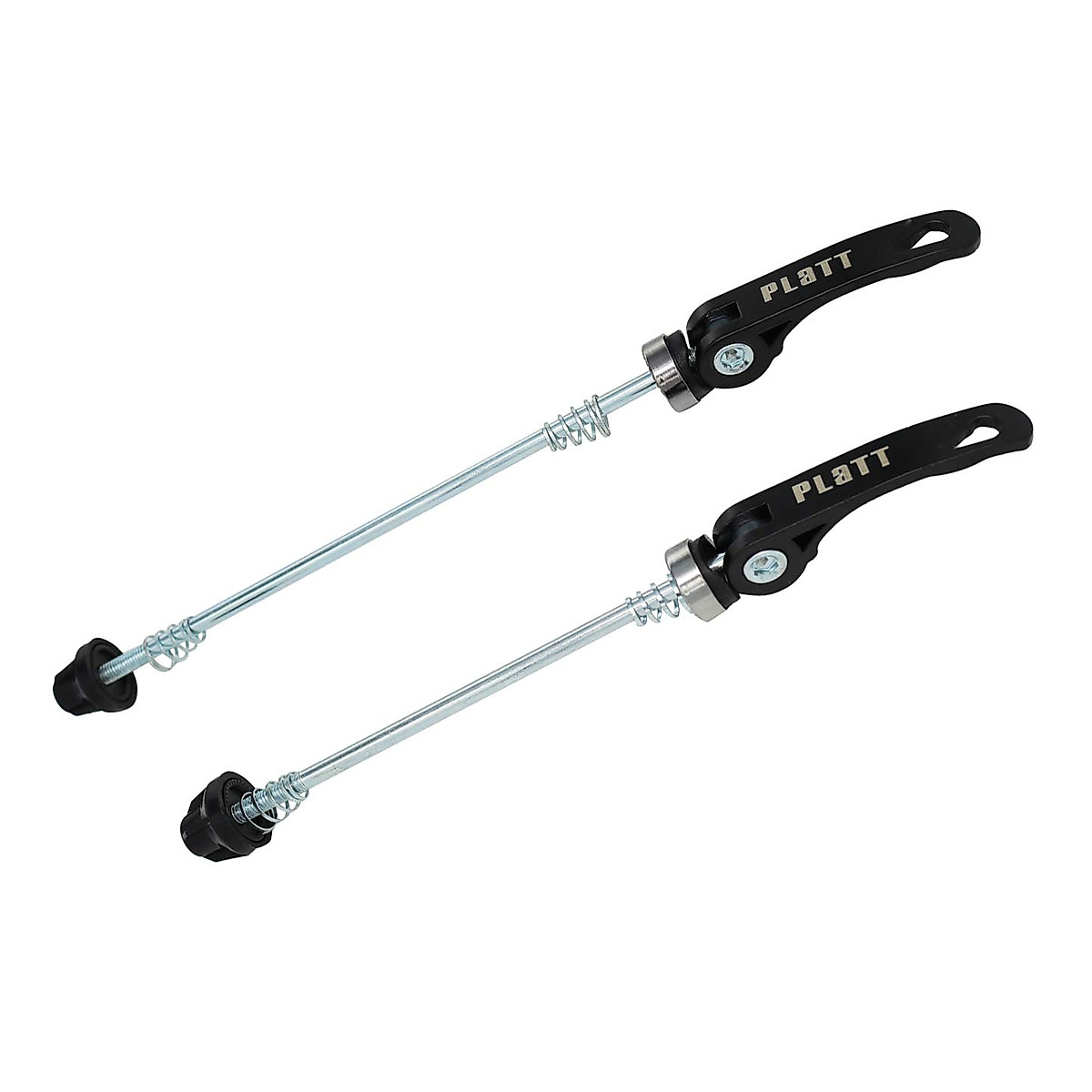 PLATT Bike Wheel Hub Skewers MTB Quick Release Skewers Front and Rear Axle Fit for Road Bike,Mountain Bike,BMX (Black,1Pair)…