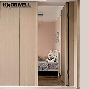 KNOBWELL 36 Pack Door Hinges Black Matte 3.5 inch 5/8 Radius, 3.5" x 3.5" Heavy Duty Hinges for Doors Interior Exterior