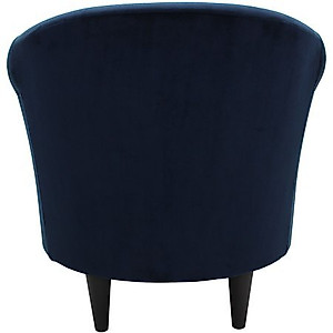 Mainstays Microfiber Bucket Accent Padded Chair (Microfiber, 18" Navy Blue)