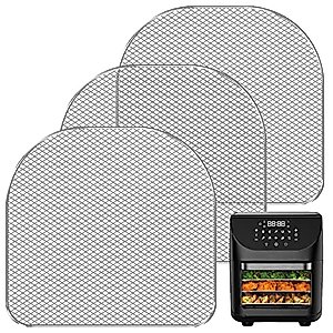 GWY Air Fryer Rack for Oven, 3 PCS Air Fryer Oven Accessories Dehydrator Rack Replacement Tray Cooling Racks for Chefman 6.3 Qt Air Fryer, Power XL Airfryer Pro 6QT Pro Plus 10 Quart Oven 6QT 12.5QT