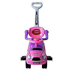 Freddo Toys Easy Wheel Ride on Car & Push Car for 2-6 Years (Pink)