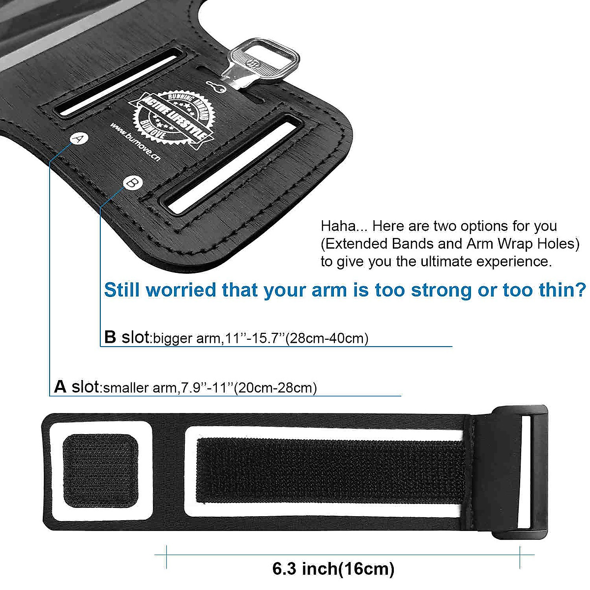 Pixel 8/8 Pro/7/7 Pro/5a Armband, BUMOVE Gym Running Workouts Sports Phone Arm Band for Google Pixel 7, 7 Pro, 6, 6 Pro, 5a with Card Holder (Black)