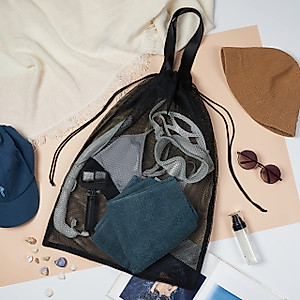 Nylon Mesh Laundry Bags with Handles and Drawstring - 18 x 24 Inch - Set of 2