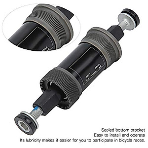 VGEBY Bottom Bracket, Idea 68mm Metal Cartridge Taper Bottom Bracket with Screws for Mountain Bike(113mm)