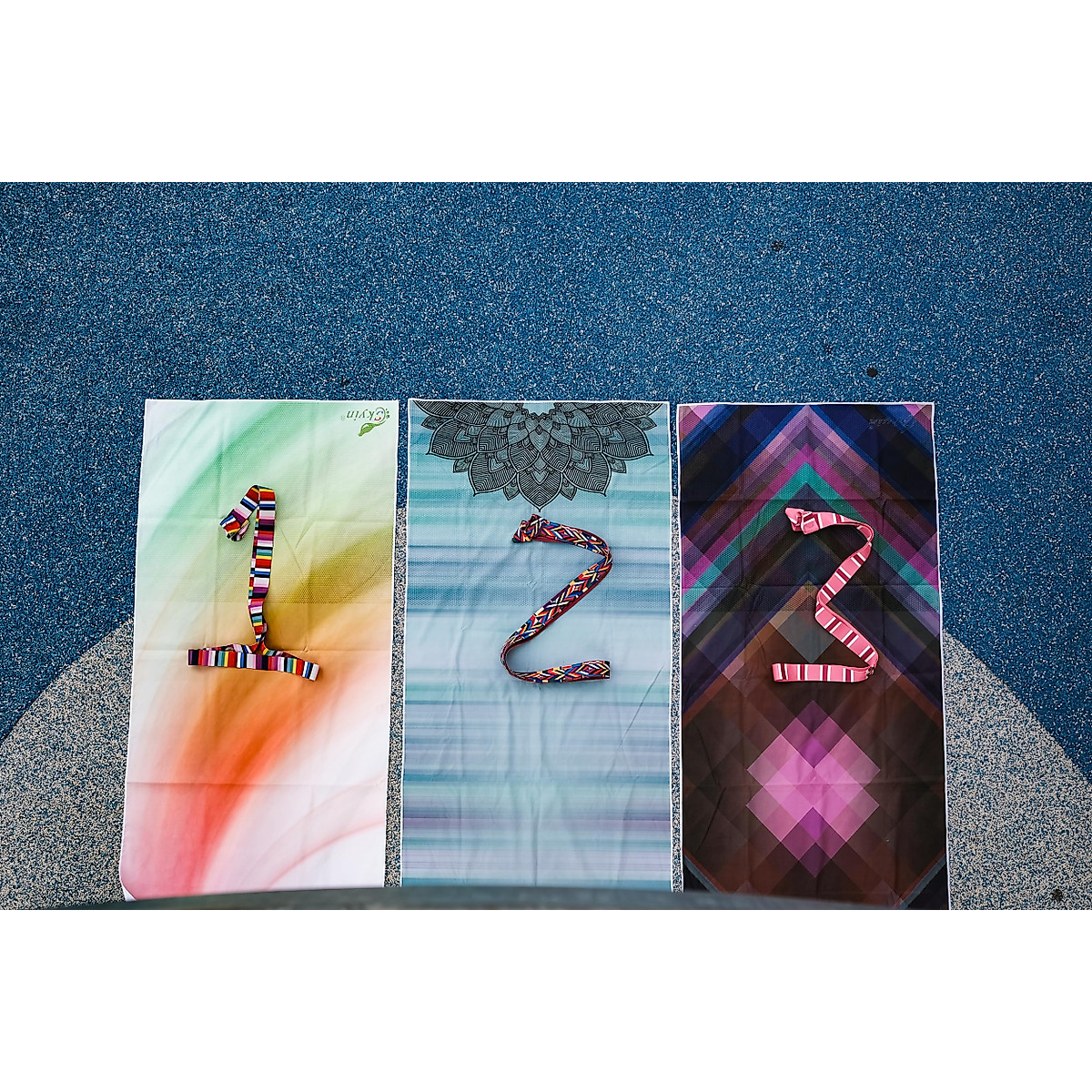 Hot Yoga Towel,Non-Slip Yoga Mat Cover,Eco-Friendly,Exclusive Pockets Cover Each Corner of The mat,Microfiber Yoga Towel,Ideal for Bikram, Hot Yoga, Pilates,or Sweaty Practice (Cosmic)