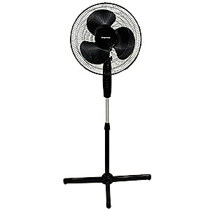 Impress IM-717B, 16-in oscillating stand fan black