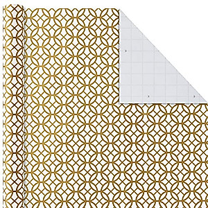 Hallmark All Occasion Wrapping Paper with Cut Lines on Reverse (6 Rolls: 180 sq ft ttl) Happy Birthday, Polka Dots, Blue Flowers for Birthdays, Mothers Day, Weddings, Graduations, Bridal Showers