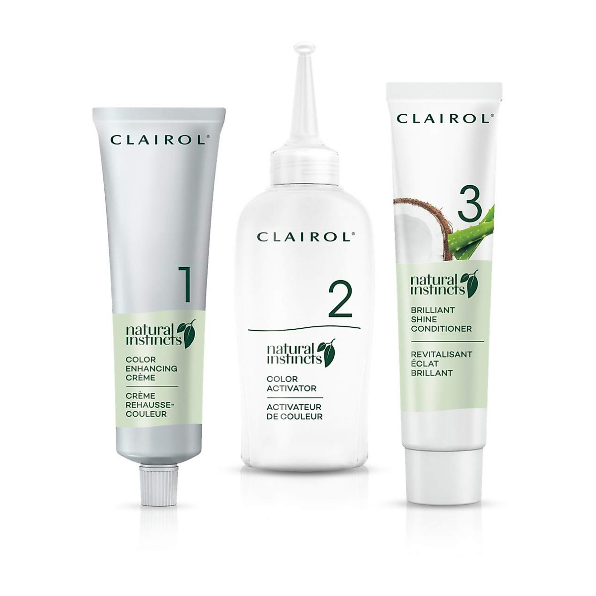 Clairol Natural Instincts Semi-Permanent Hair Dye, 6.5R Light Auburn Hair Color, 3 Count