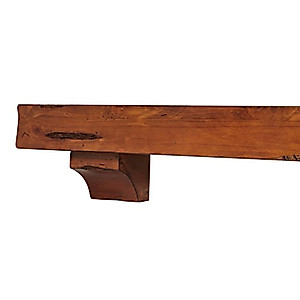 Pearl Mantels 412-60-50 Shenandoah Pine 60-Inch Fireplace Mantel Shelf, Rustic Medium