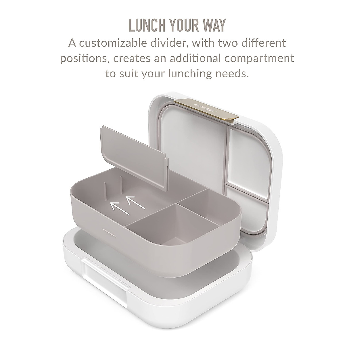 Bentgo® Modern Bento-Style Lunch Box Set With Reusable Snack Cup (White)