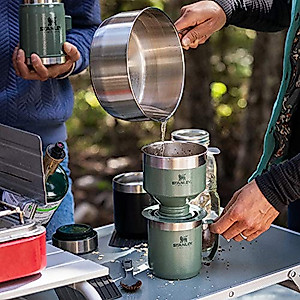 Stanley 10-09566-001 The Camp Pour Over Set, 12 ounces, Hammertone Green NA