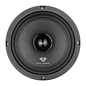 BLACK DIAMOND Dia-M6.4B Loudspeaker – 6.5", Midrange with Bullet, 500W Max, 250W RMS, 4 Ohms - Premium Quality Audio Door Speakers for Car or Truck Stereo Sound System (1 Speaker)