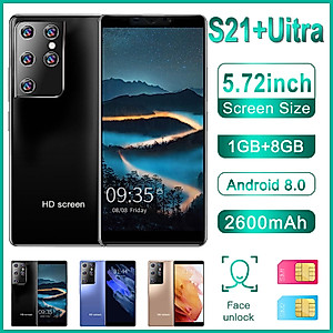 Generic 2024 New Unlocked Android Smartphone, 8GB ROM+1GB RAM Android Phone 5.72IN HD Cell Phone, 2MP Rear Camera System, 2000mAh Phone Mobile Phone Large Storage (Black)