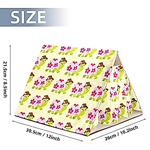 enheng Small Pet Hideout Baby Turtle Hamster House Guinea Pig Playhouse for Dwarf Rabbits Hedgehogs Chinchillas