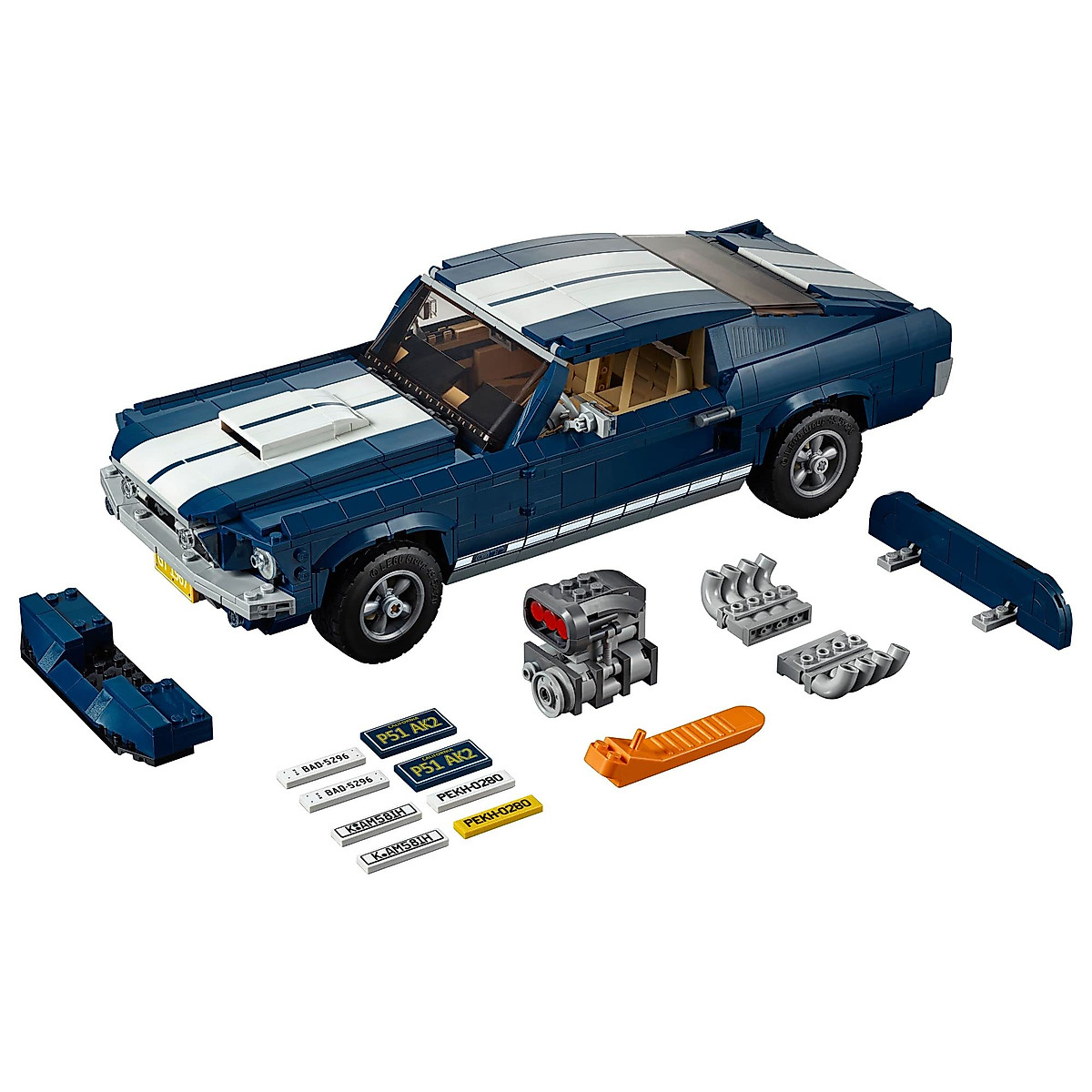 LEGO Creator Expert Ford Mustang 10265 Building Set - Exclusive Advanced Collector's Car Model, Featuring Detailed Interior, V8 Engine, Home and Office Display, Collectible for Adults and Teens