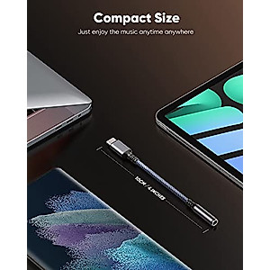 Highwings USB Type C to 3.5mm Female Headphone Jack Adapter, (2-Pack) USB C to Aux Audio Dongle Adapter Compatible for Samsung Galaxy S23 S23+ S23 Ultra, S22 S21 S20 Plus/Ultra, iPad Pro, Pixel (Grey)