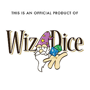 Wiz Dice Masterwork Series - Sharp-Edged Metal Dice Set for Tabletop RPG Adventure Games with a Dice Box - DND Dice Set, Suitable for Dungeons and Dragons and Dice Ga