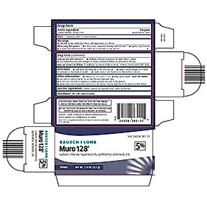 Bausch & Lomb Muro 128 Sodium Chloride Hypertonicity Opthalmic Ointment 5% 3.5g (lot of 4 boxes)