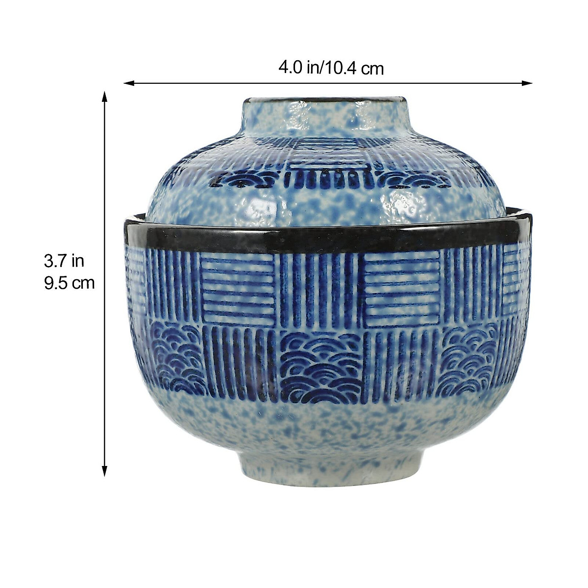 1 Set Japanese Soup Bowls Miso Soup Bowls With Lid And Spoon Ceramic Rice Bowl Noodle Bowl Set For Home Kitchen