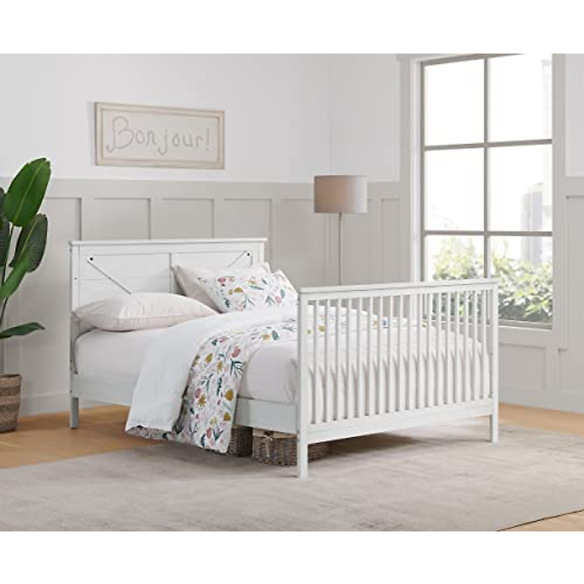 Oxford Baby Montauk Crib to Full-Size Bed Conversion Kit, Barn White