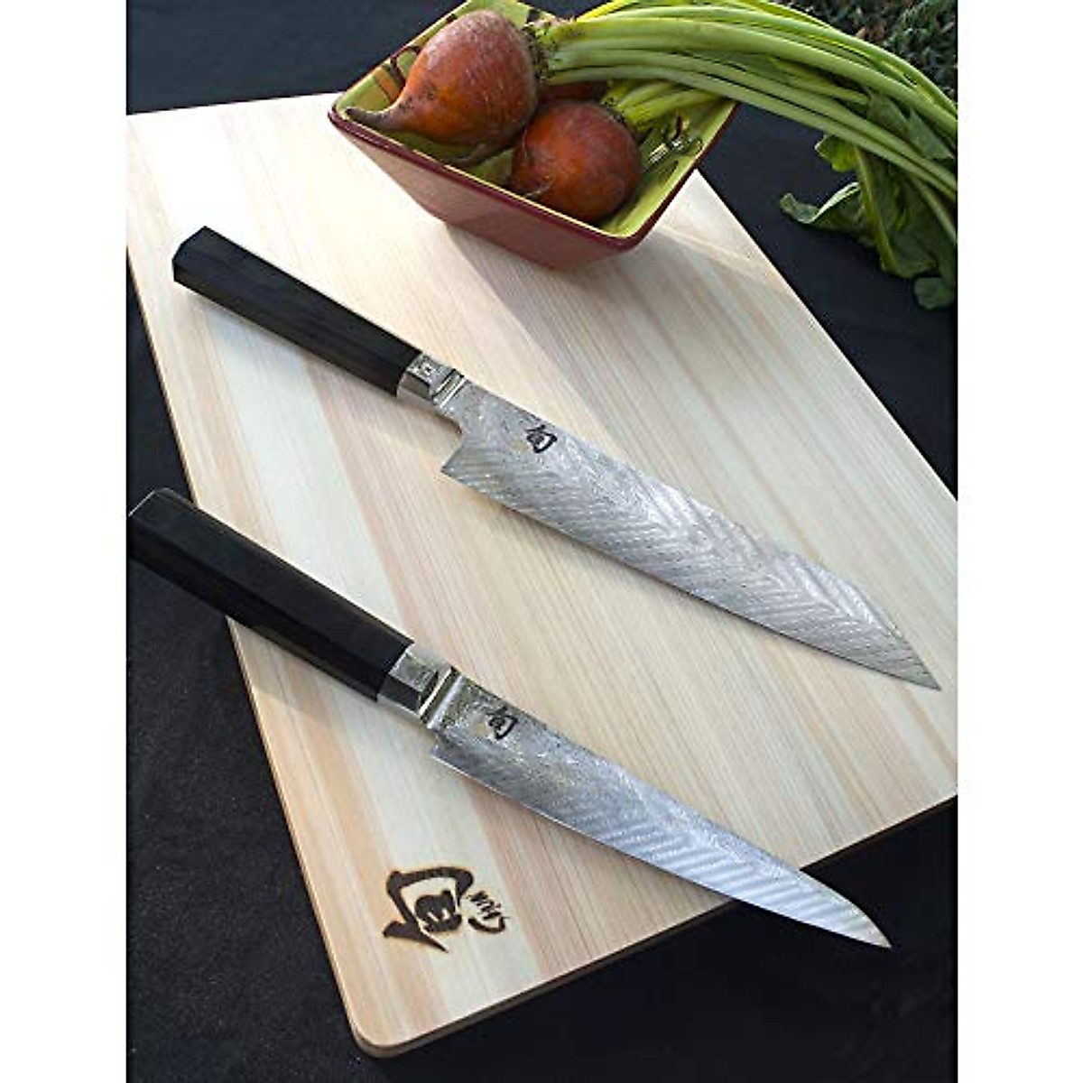 Shun Cutlery Dual Core Kiritsuke Knife 8”, Master Chef's Knife, Ideal for All-Around Food Preparation, Authentic, Handcrafted Japanese Knife, Professional Chef Knife