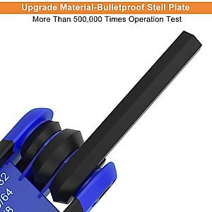 Allen Wrenches Sets - 17Pcs Hex Key Set Metric & Standard SAE Folding Allen Key Sets | 2 Pack Portable Small Allen Wrenches Sets for Hex Head Socket Screw, Stocking Stuffers, Unique Gifts For Men